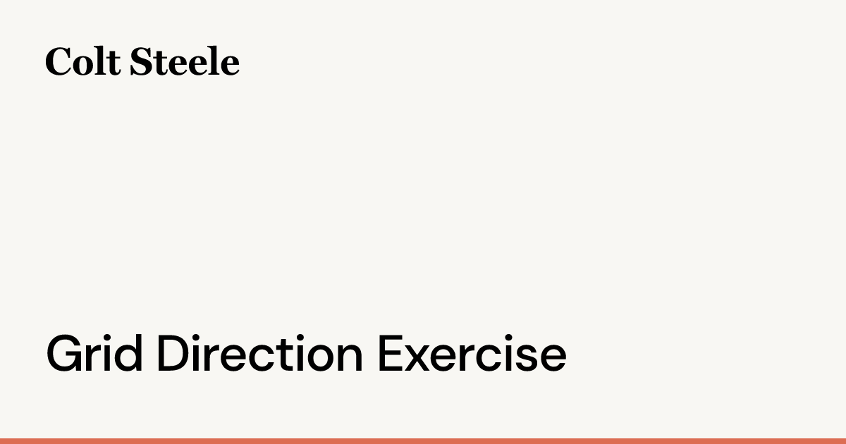 Grid Direction Exercise | Colt Steele
