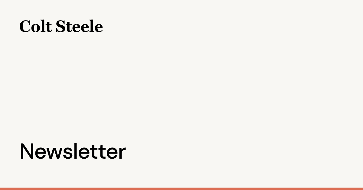 Newsletter | Colt Steele